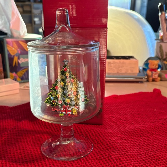 Carlton | Holiday | Holiday Glass Jar With Christmas Tree Design | Poshmark